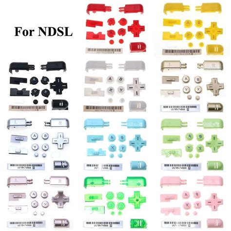 Replacement Abxy L R D Pad Cross Button Full Button Set For Nintendo Ds Lite Ndsl Console