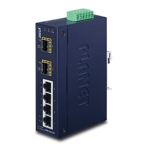 4 Port 10 100base Tx 2 Port 100base Fx Sfp Industrial Ethernet Switch Planet Isw 621tf 4