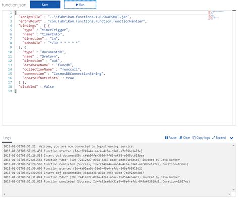 Azure Cosmosdb Output Java Function To Documentdb Stack Overflow