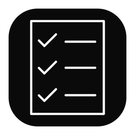 체크리스트 아이콘 프리미엄 벡터