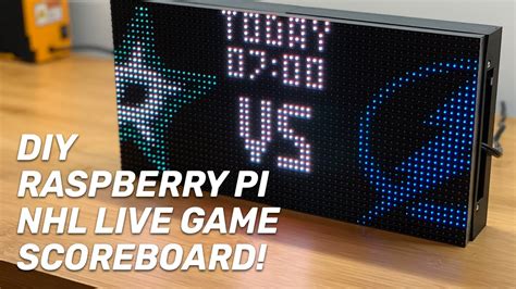 Build Your Own Live Nhl Scoreboard With Raspberry Pi And Led Panels Raspberrypi Piday