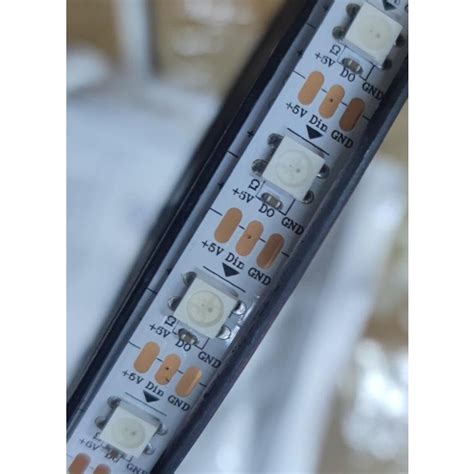 Jual Led Strip Rgb Ws2812b Ws2812 Ws2811 5v 5m 60led M Ip30 PCB Tebal Shopee Indonesia