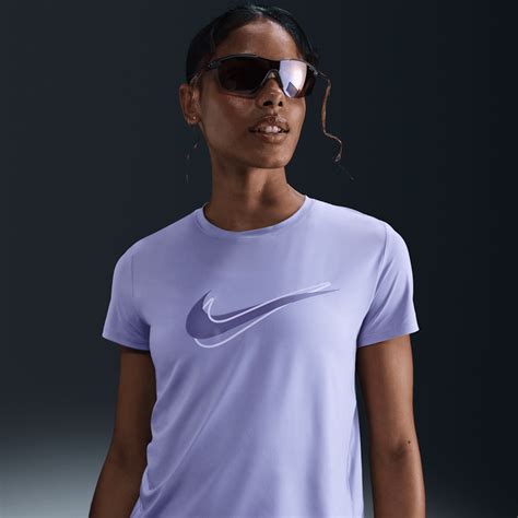 Purple Running Crew Neck Short Sleeve Shirts Nike Ca