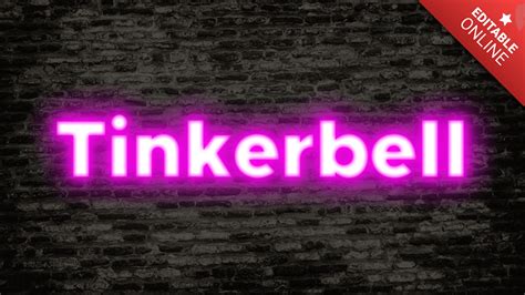Tinkerbell Glow Purple Text Effect Generator