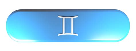 조디악 제미니 아이콘 블루 둥근 사각형 푸시 버튼3d 렌더링 그림 3차원 형태에 대한 스톡 사진 및 기타 이미지 3차원 형태 개념 Istock