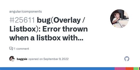 Bug Overlay Listbox Error Thrown When A Listbox With