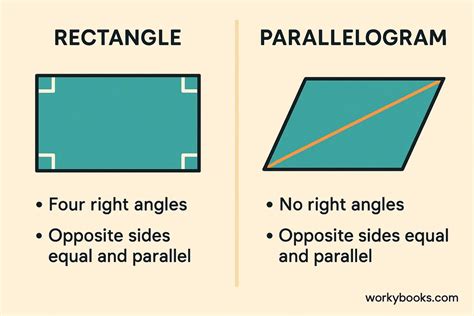 Rectangle Vs Parallelogram Differences Properties And Examples For Students