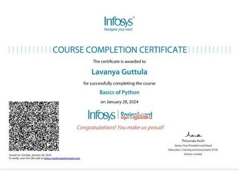 Python Beginners Infosys Lavanya Guttula