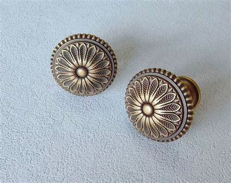 Vintage Brass Knobs Etsy