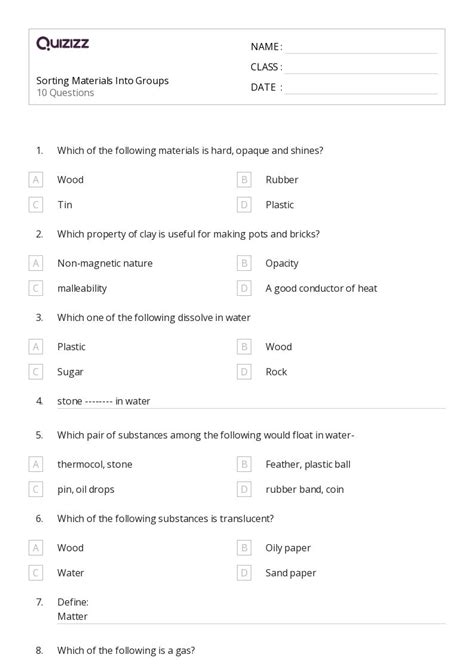 50 Sorting Data Worksheets For 5th Class On Quizizz Free And Printable
