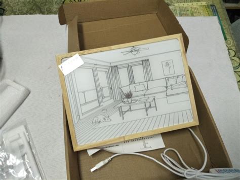 全新 發光燈畫 USB 木框 曬太陽的狗 一組 23X 17cm Yahoo奇摩拍賣