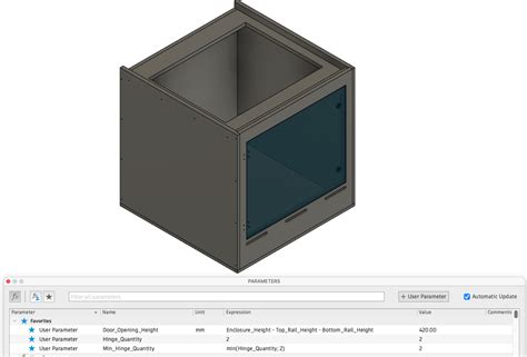 Help With Min And Max Parameters Rfusion360