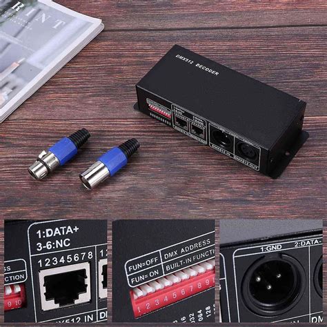 DMX CH X A Decoder LED Controller Channel Driver RGBW LED Tape DC V V Fruugo UK