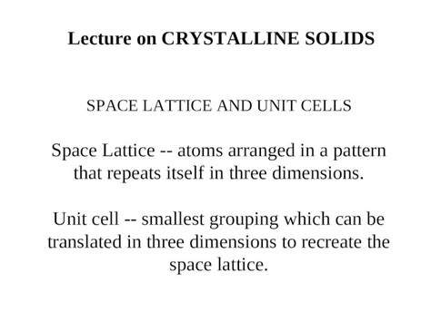 PPT Ppt On Crystal Structure DOKUMEN TIPS
