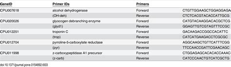 Qrt Pcr Primers And Associated Genes Download Table