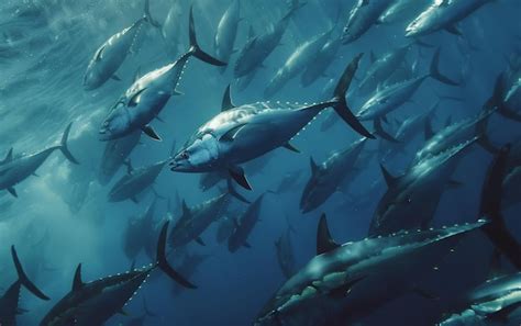 Premium Photo Vast Migration Of Bluefin Tuna
