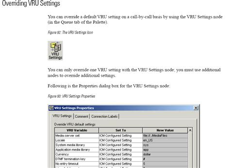 Vru Settings Cisco Community