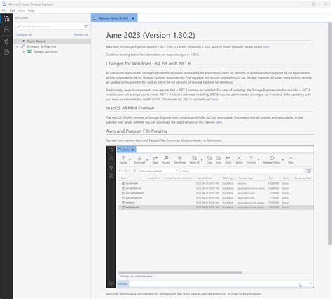 Azure Storage Explorer 1 30 2 Icewolf Blog