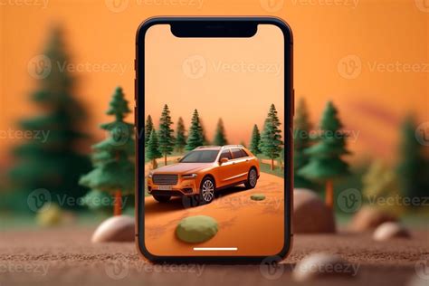 Gps Phone Location Map Mobile Travel Position Direction Point Navigation Generative Ai