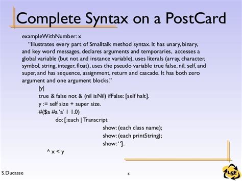 5 oop smalltalk in a nutshell a