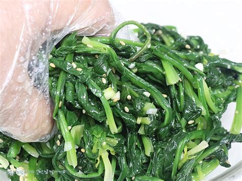 시금치나물무침 만드는법~시금치삶기 시금치영양