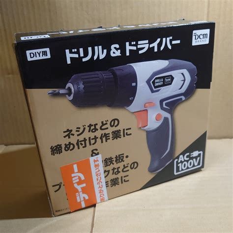 Yahoo オークション 766【美品 動作ok】dcm 100v 電動ドリルandドライ