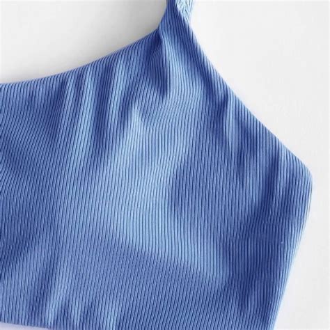 Ruziyoog Swimsuits For Women 2 Piece Cute Bathing Suits For Teen Girls Bikinis Set Blue L