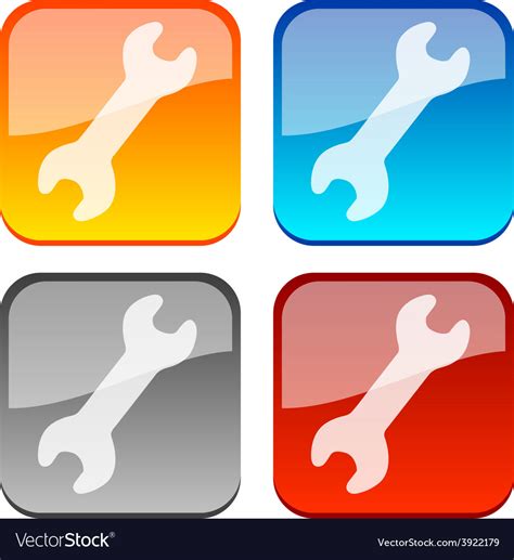 Settings Buttons Royalty Free Vector Image Vectorstock