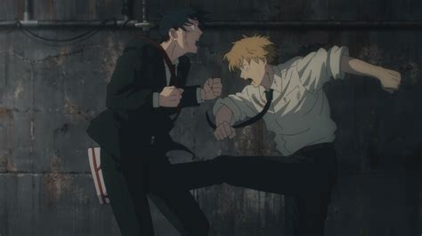 Denji Kicks Aki In The Balls Chainsaw Man Episode 2 Clip Youtube