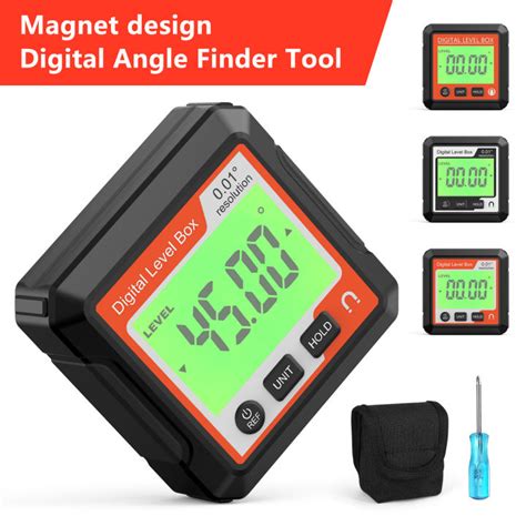 Electronic Goniometer Digital Angle Protractor Level Protractor Inclinometer Magnetic Base Angle