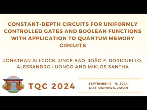 Free Video Constant Depth Circuits For Uniformly Controlled Gates And Boolean Functions From
