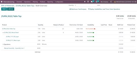Bill Of Material In Odoo 16 Manufacturing Odoo V16 Enterprise Edition