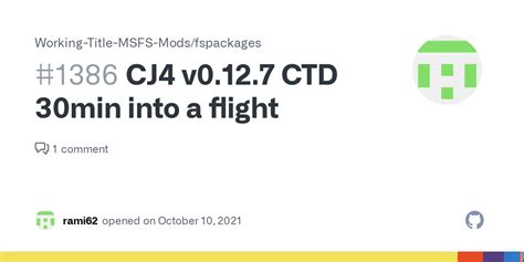 Cj4 V0127 Ctd 30min Into A Flight · Issue 1386 · Working Title Msfs
