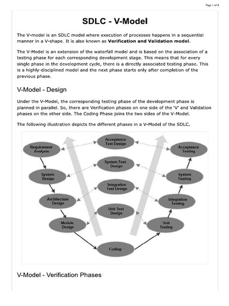 Sdlc V Model Pdf