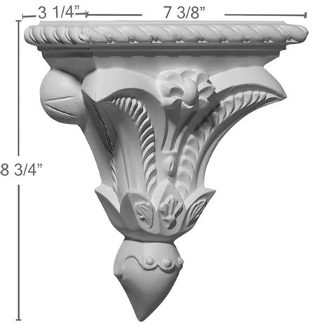 Mission Hood Corbels Wood Carvings Kitchen Island Corbel