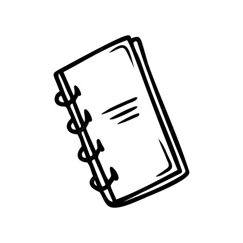 Cuaderno Dibujado A Mano Para Notas Artículos De Oficina Escolar