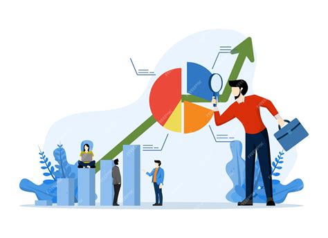 Premium Vector Data Analyst Concept Vector Illustration With Showing