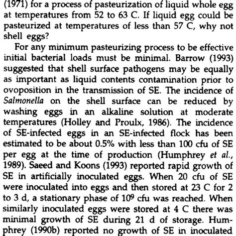 Pdf Pasteurization Of Eggs In The Shell
