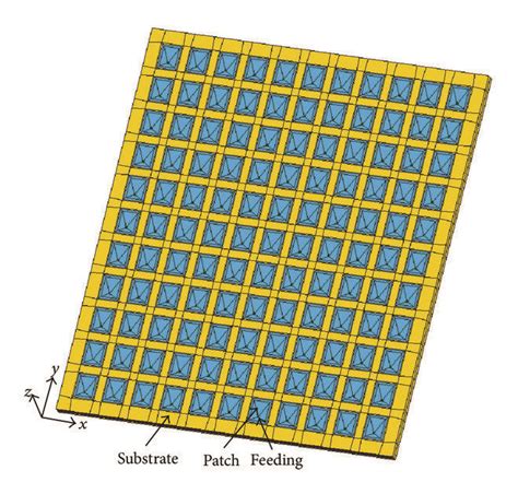 Model Of The Microstrip Patch Phased Array Download Scientific Diagram