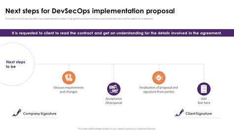 Next Steps For Devsecops Implementation Proposal Ppt Slide