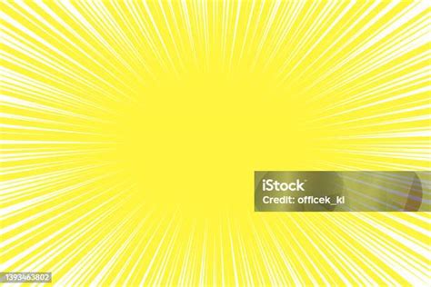 만화 만화 또는 폭발 그리기 벡터 배경을위한 방사형 모션 속도 라인 만화책에 대한 스톡 벡터 아트 및 기타 이미지 만화책 노랑 배경 주제 Istock