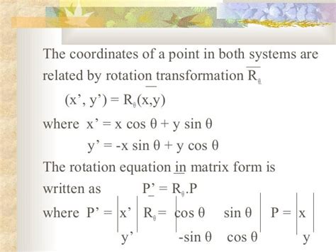 Coordinate Transformation