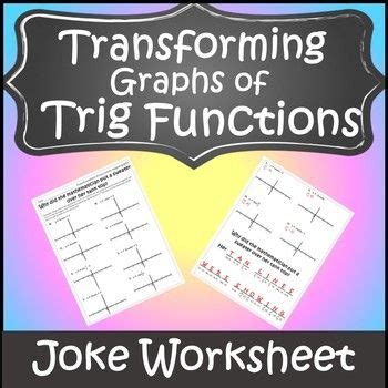 Graphing Trig Functions Activity Graph Trig Functions Worksheet Graphing Linear Equations