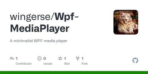 Github Wingersewpf Mediaplayer A Minimalist Wpf Media Player