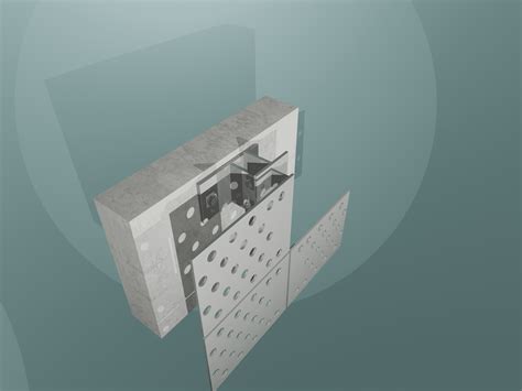 with toggle system landmark facade