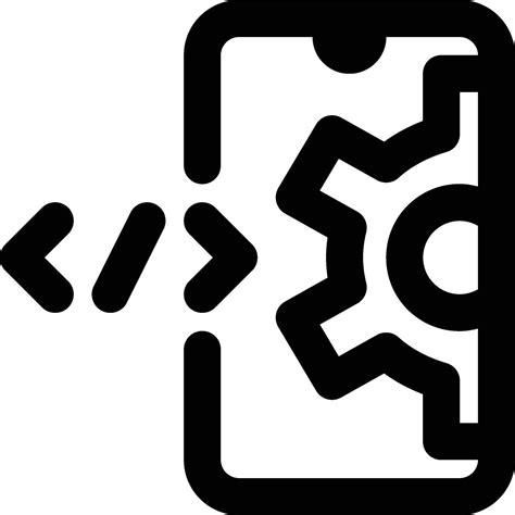 Mobile Development Mobile Programming Mobile App Outline Icon