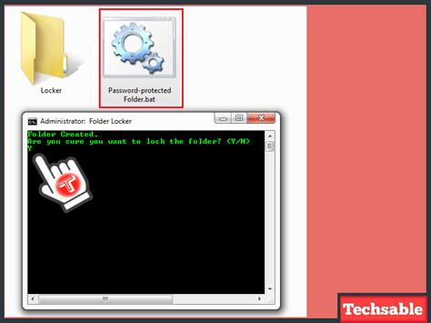 How To Lock A Folder In Windows 7 Using Batch File Techsable