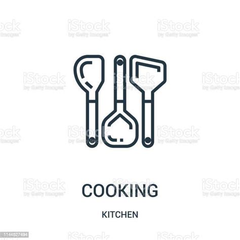 주방 컬렉션에서 아이콘 벡터를 요리 얇은 선 요리 개요 아이콘 벡터 일러스트 레이 션입니다 디자인에 대한 스톡 벡터 아트 및 기타 이미지 Istock