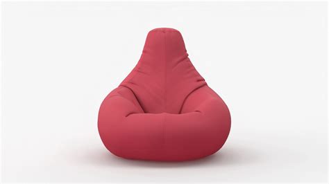 Premium Fabric Classic Bean Bag 3d Model Turbosquid 2088322