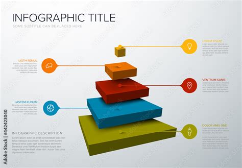 Pyramid Layers Infographic Layout Stock Template Adobe Stock